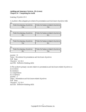 14 - Audit Sampling for Tests of Controls and Substantive Tests of ...