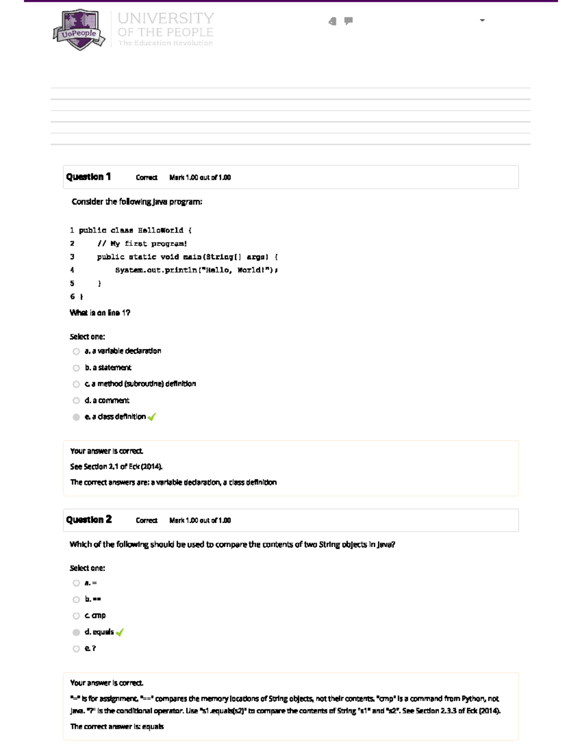 Qui1.1 page1 - quiz - CS 1102 - Studocu