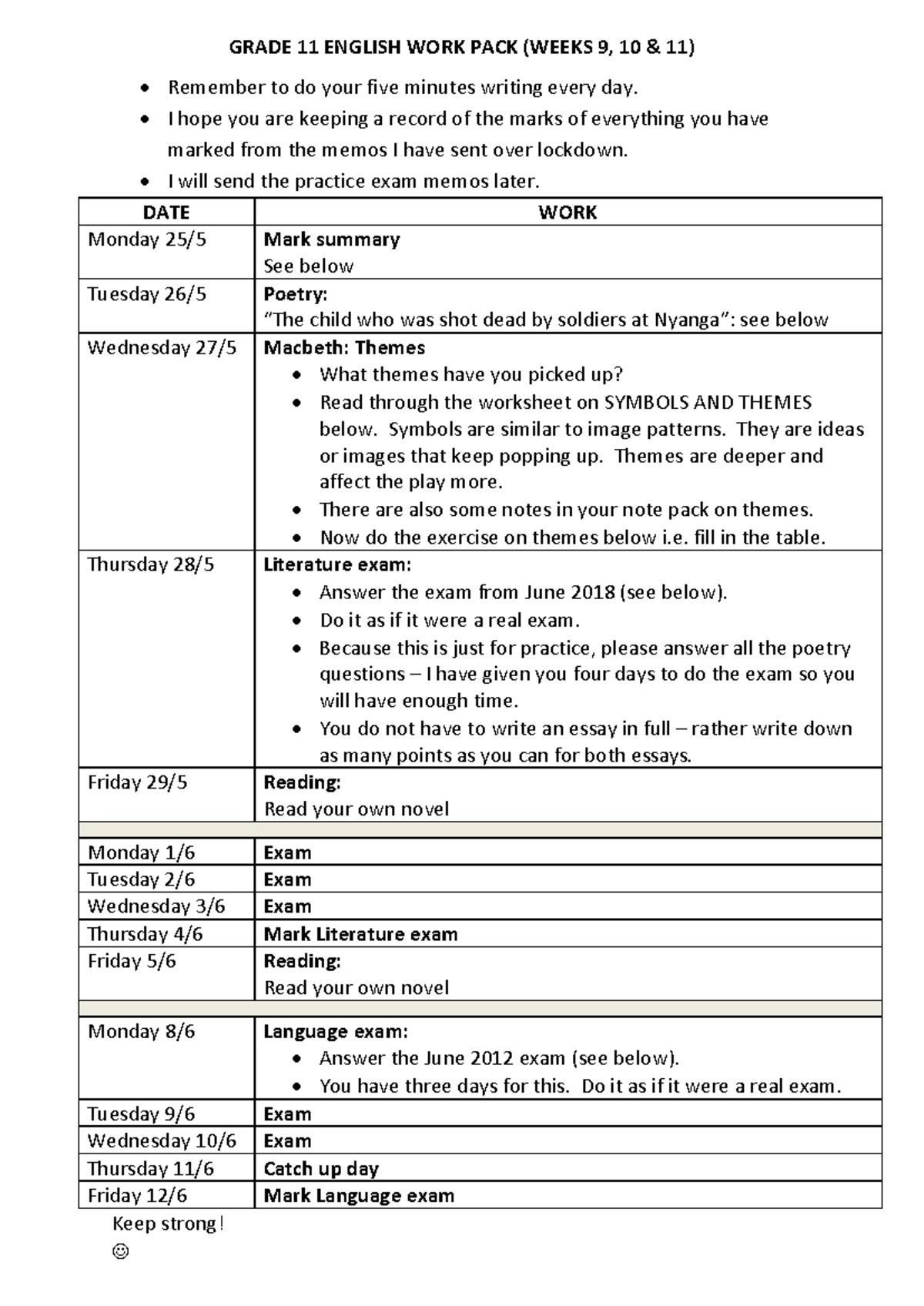 Gr 11 English Mc Crindle Weeks 9 10 11 - GRADE 11 ENGLISH WORK PACK ...