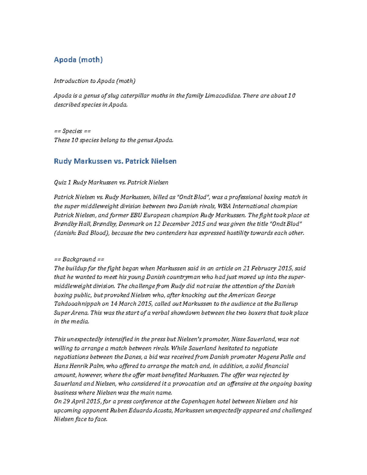 POLS157 Lab Report Apoda (moth) - Apoda (moth) Introduction to Apoda ...