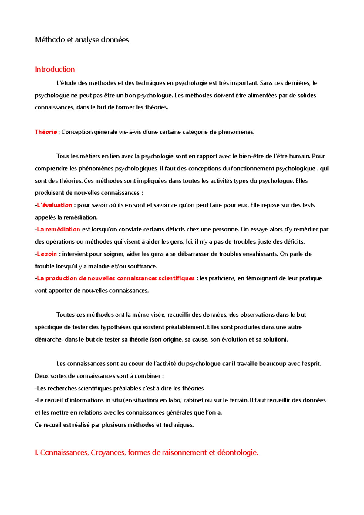 Methodo ET ANA - Méthodo et analyse données Introduction L’étude des ...
