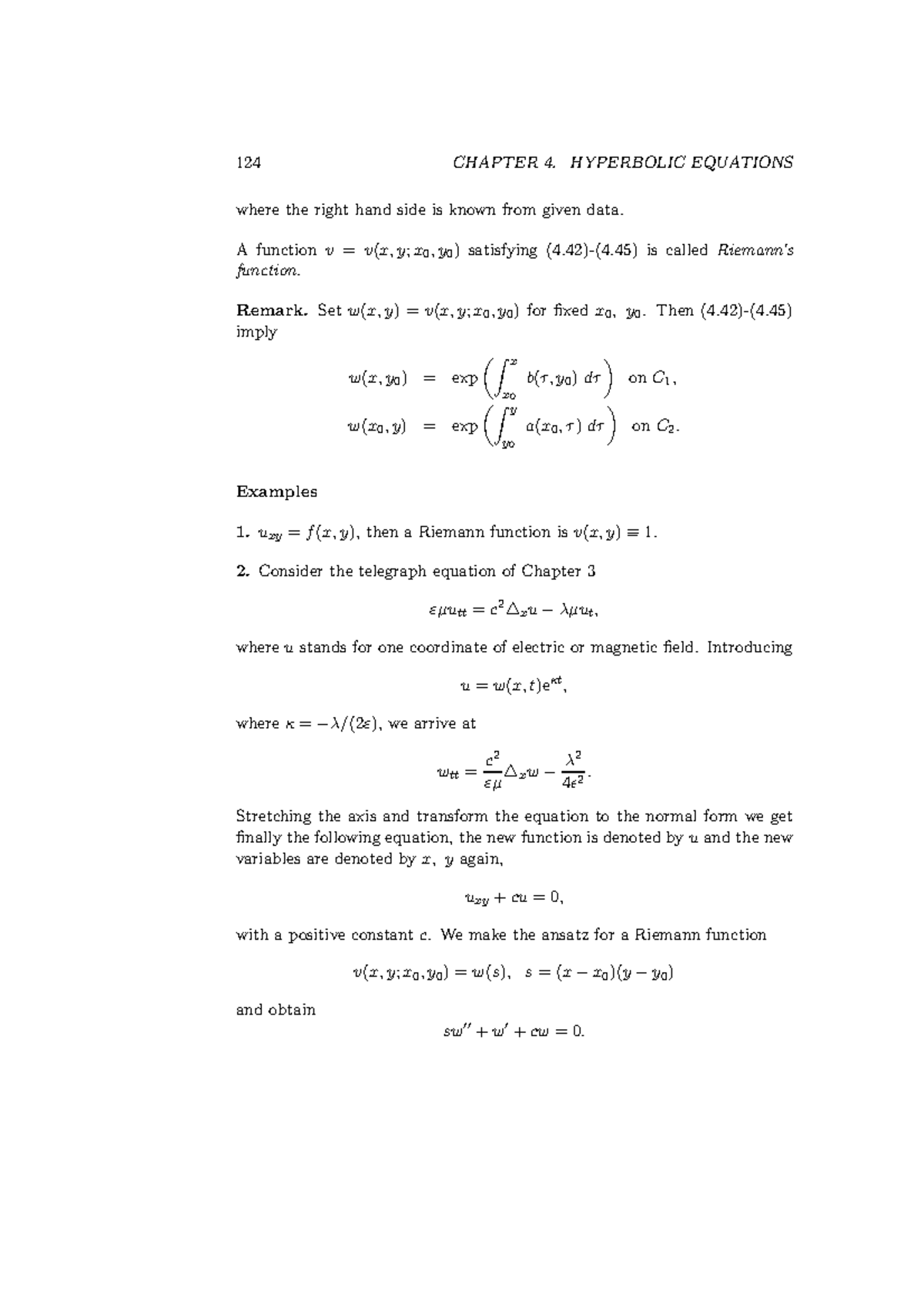 Fisika Matematika 42 Equations From Variational Problems 124 Chapter 4 Hyperbolic Equations