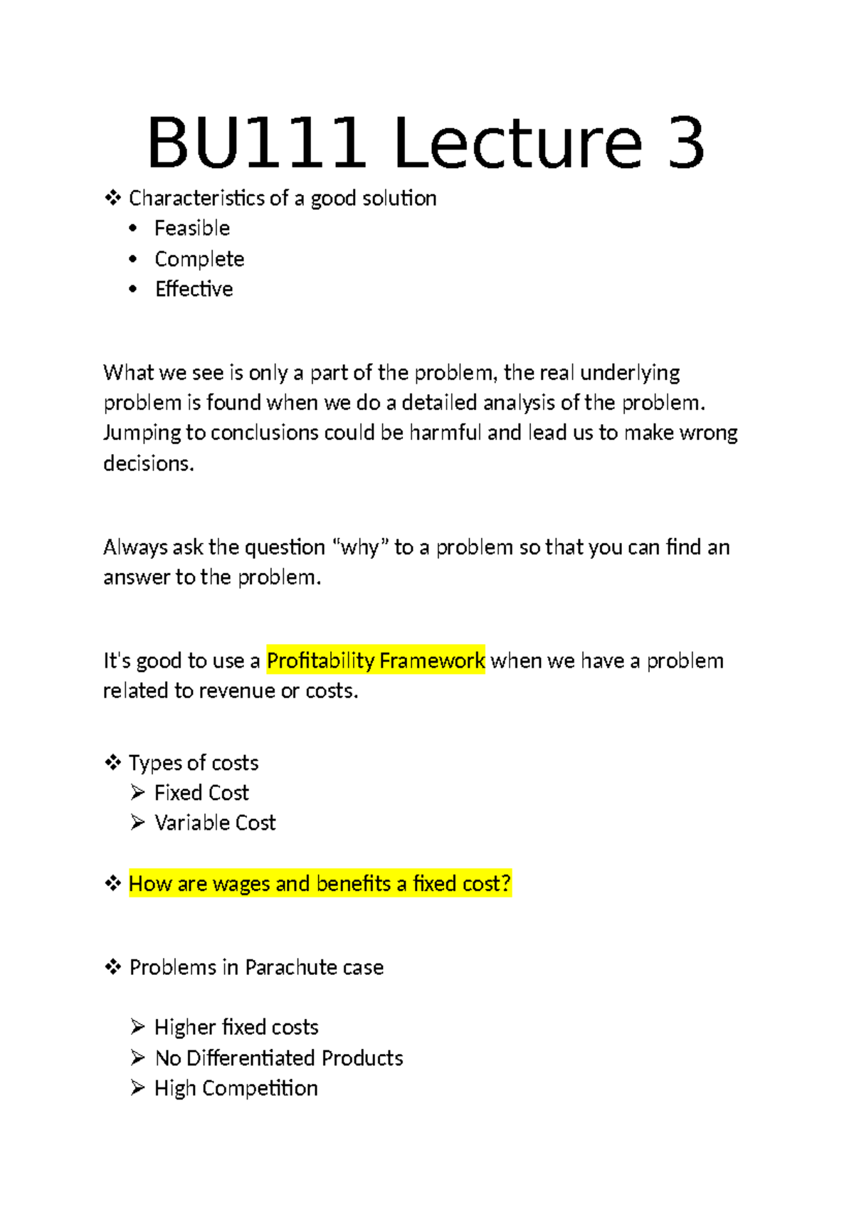 BU111 Lecture 3 - Jumping to conclusions could be harmful and lead us ...