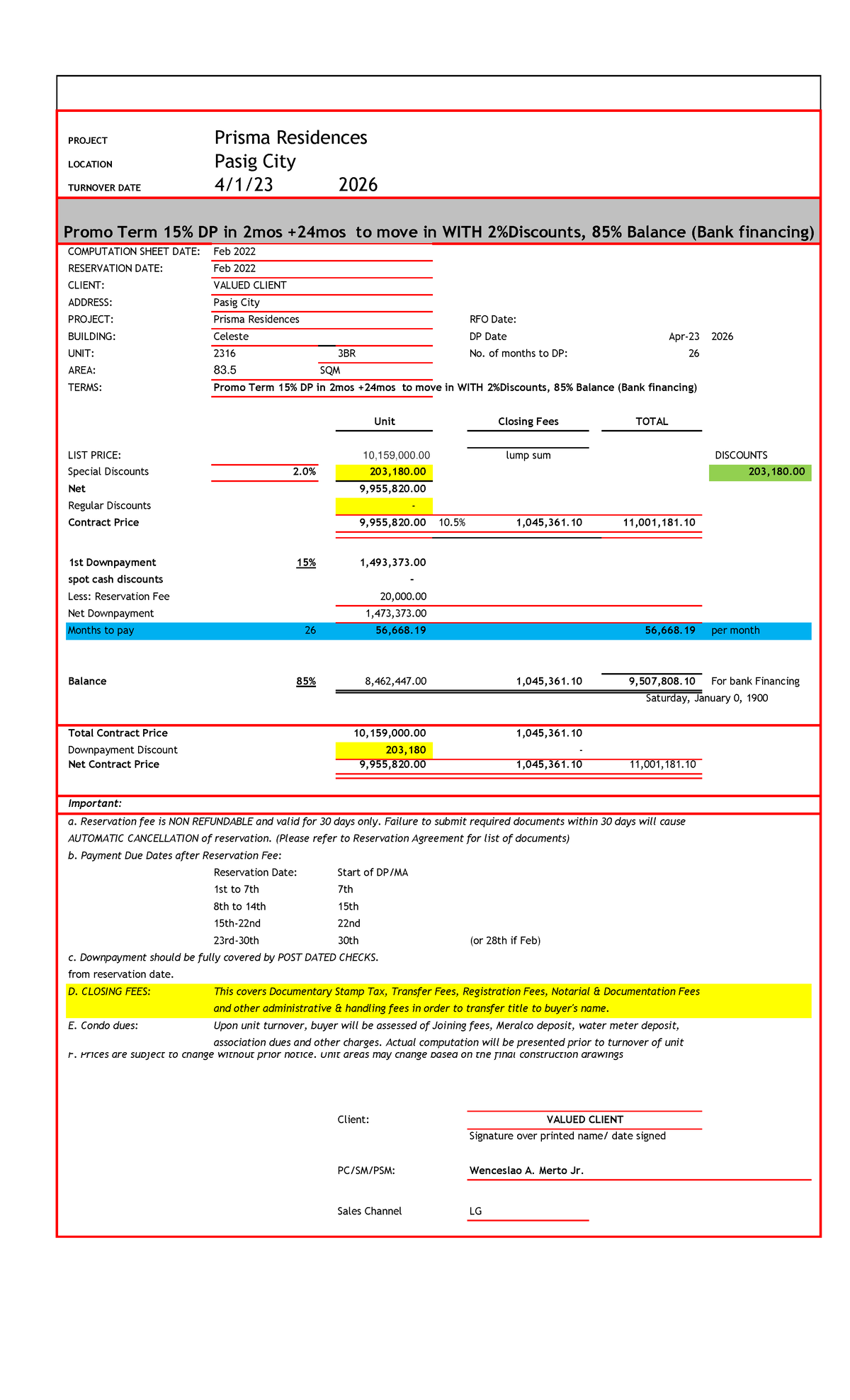 Sample 3BR PMR - ASDADAS - PROJECT Prisma Residences LOCATION Pasig ...