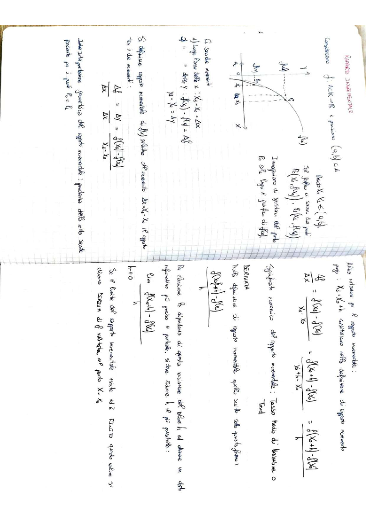 Regola di derivazione delle funzioni composta - RAPPORTO INFREMENTALE ...