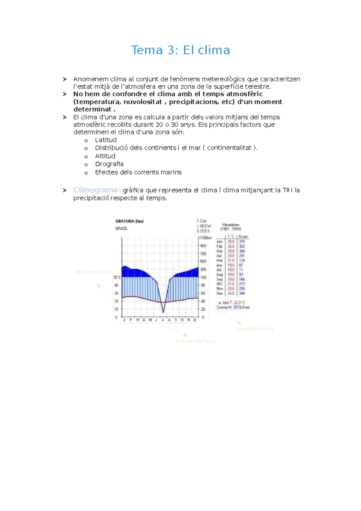 Tema 3- EL CLIMA CIENCIAS DE LA TIERRA - Ciencias de la Biosfera - UAB ...