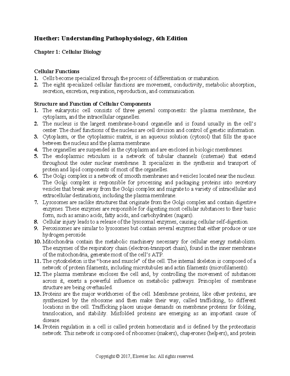 Huether Understanding Pathophysiology topics only - Huether ...
