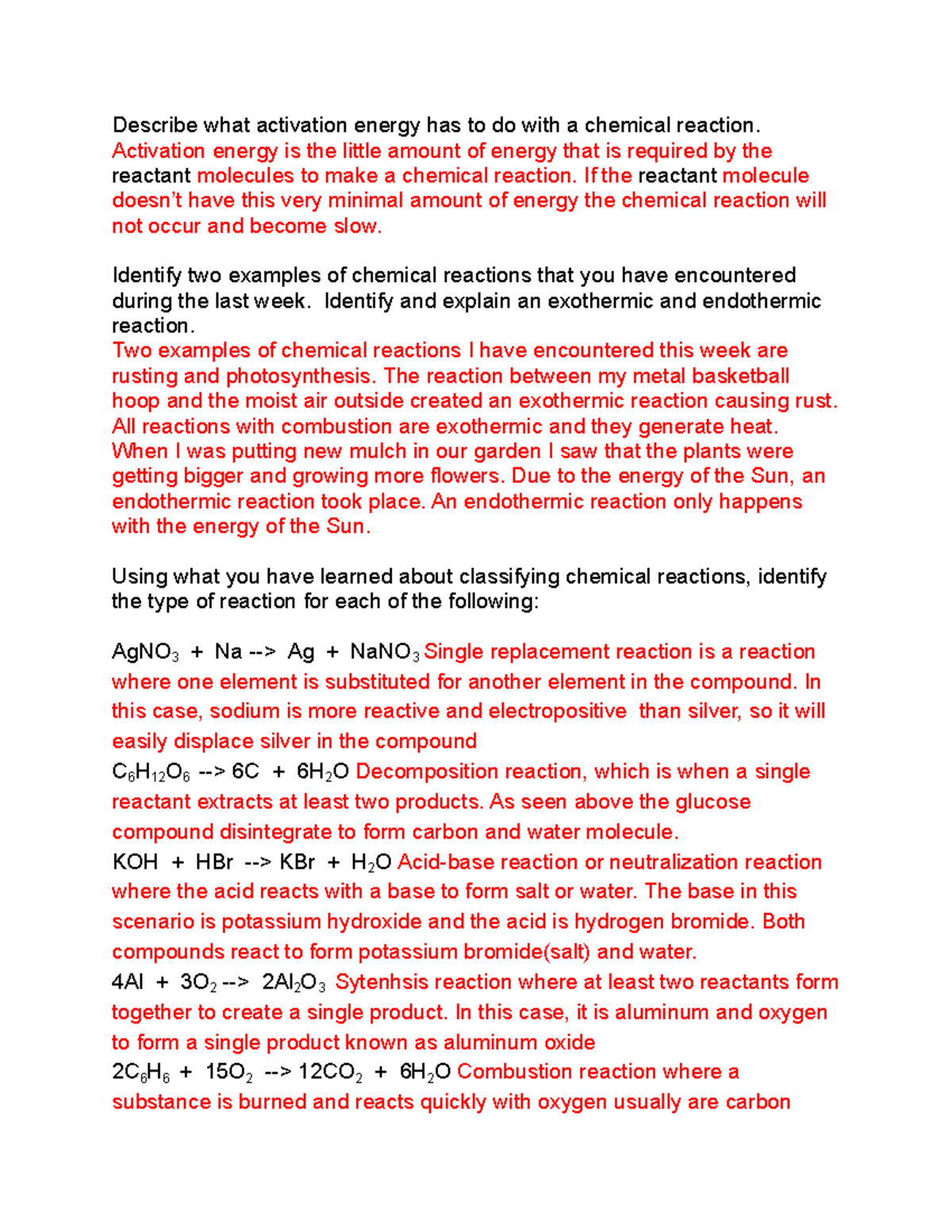 Module 6 dbas - Vlacs - Describe what activation energy has to do with ...
