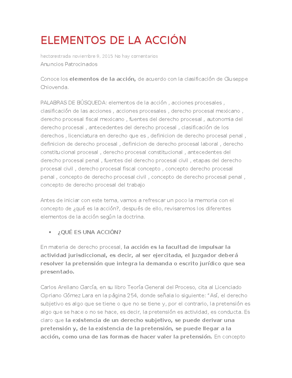 Elementos DE LA Acción.docx Decima Semana P I - ELEMENTOS DE LA ACCIÓN ...