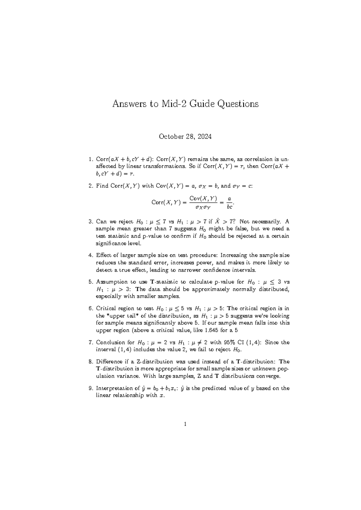 Answers to Mid 2 Guide Questions 1 - Answers to Mid-2 Guide Questions ...