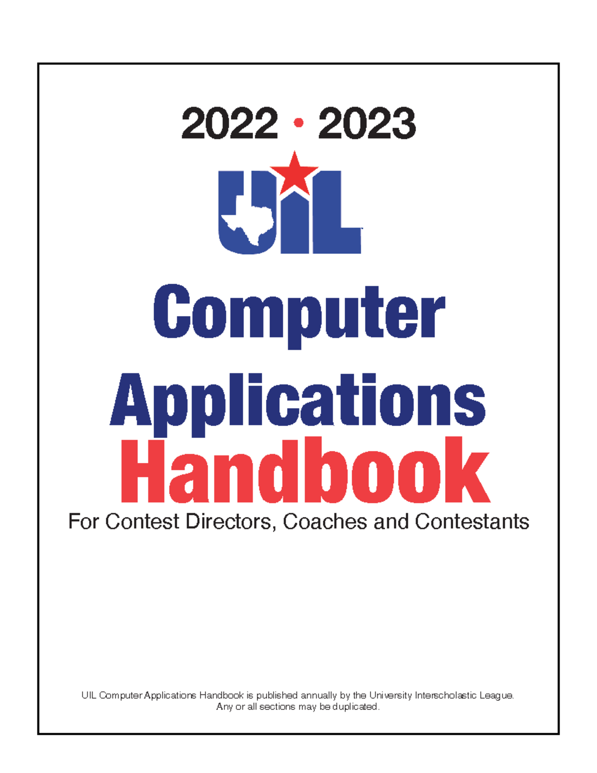 Computer Applications Handbook 2022-23 - 2022 • 2023 ComputerComputer ...