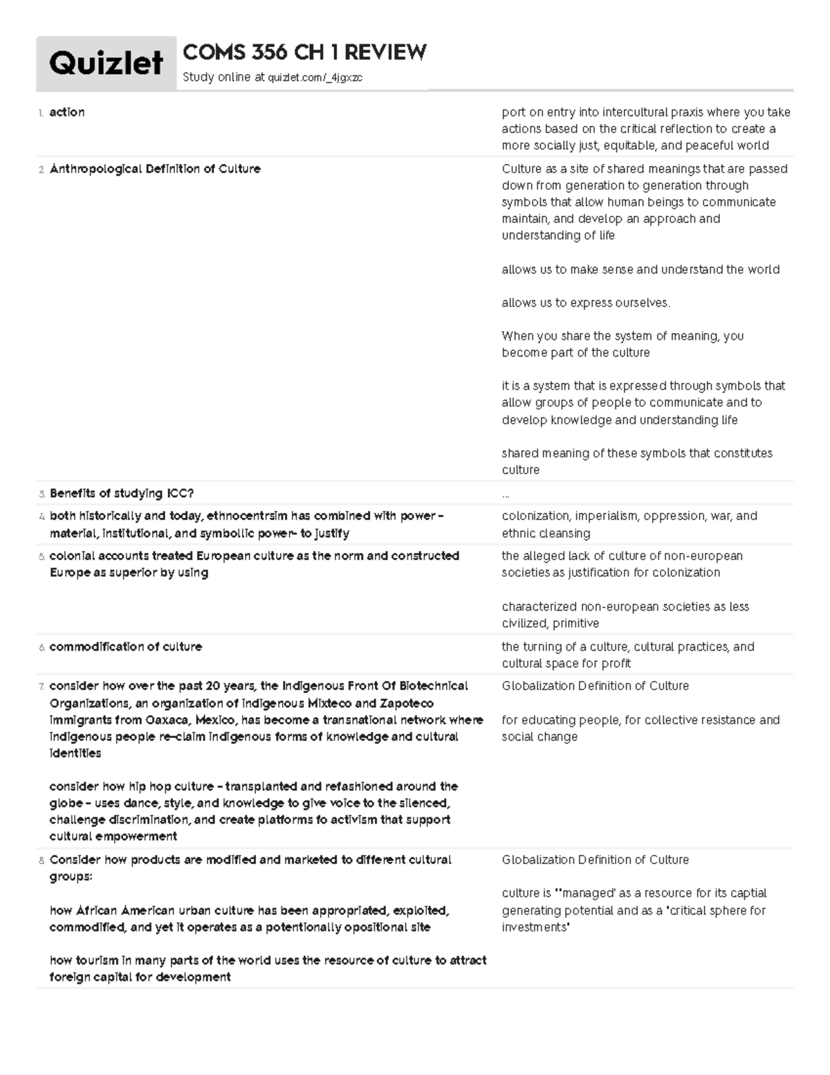 Chapter 1 Opening the Conversation: Studying Intercultural ...