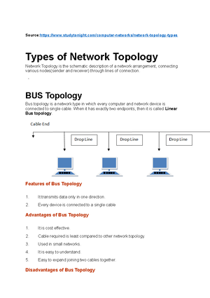 Chapter 1 Summary - ITS 629- Computer Networking Design Network+ Guide ...