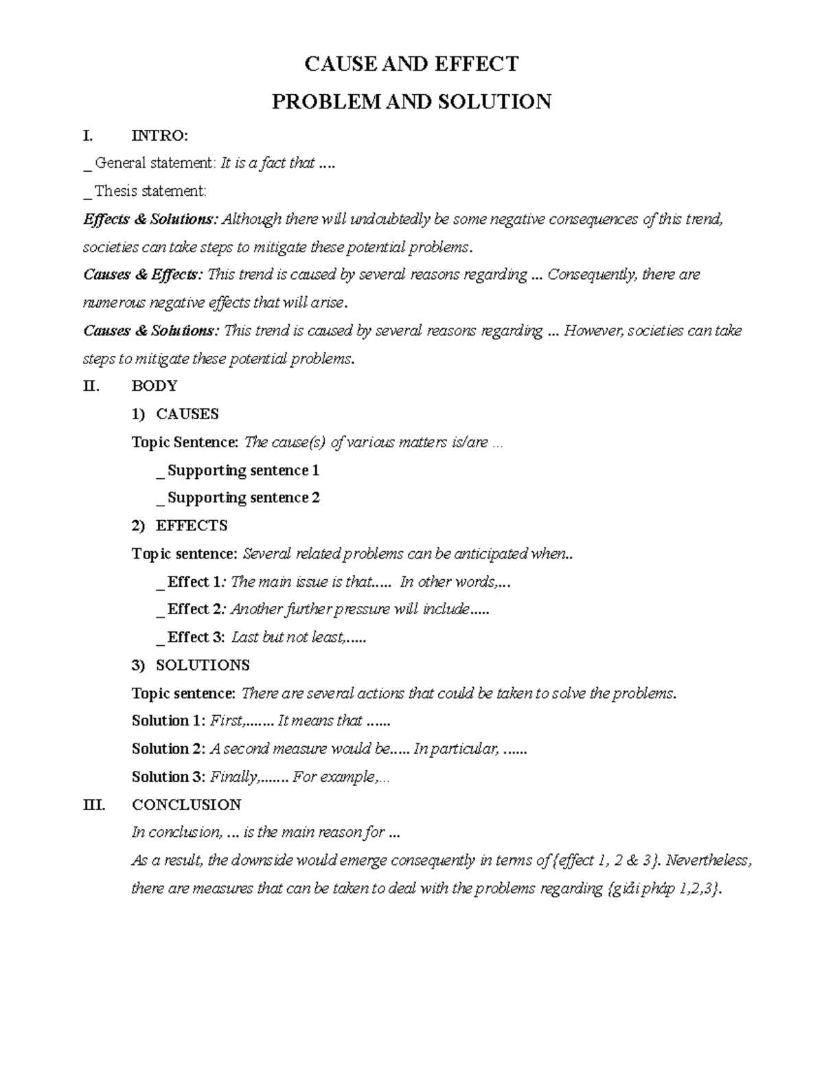 01 Cause AND Effect - nnn - CAUSE AND EFFECT PROBLEM AND SOLUTION I ...