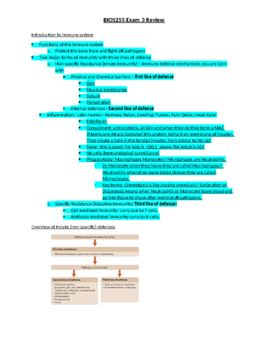 Final LABS BIOS255 Labs BIOS 255 Week 5 Immune System - Week 5 Immune ...