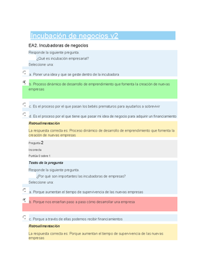 EA3. Elementos del plan de negocios exam1 (incubacion de negocios ...