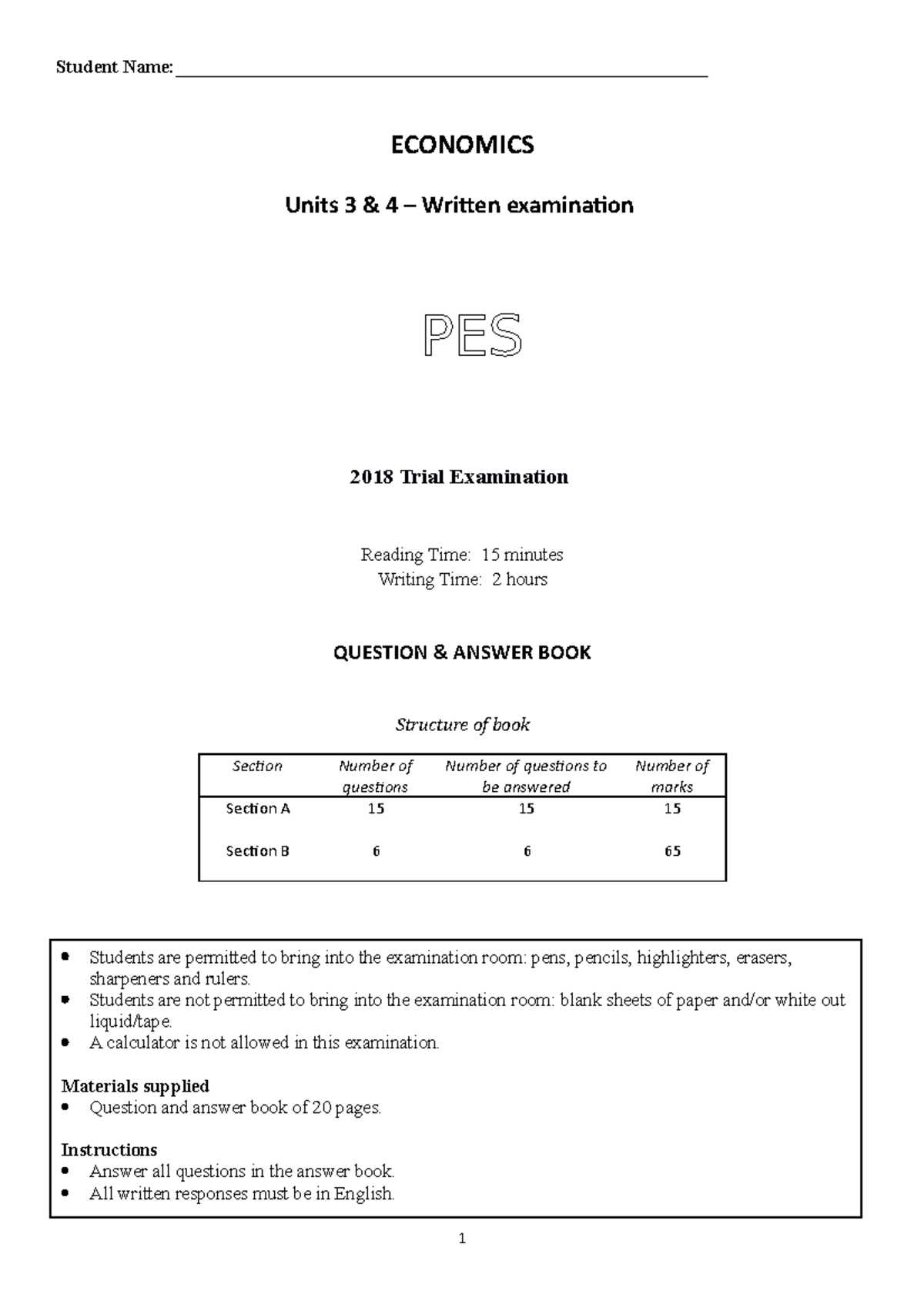 EXAM 1 - www - Student Name ...