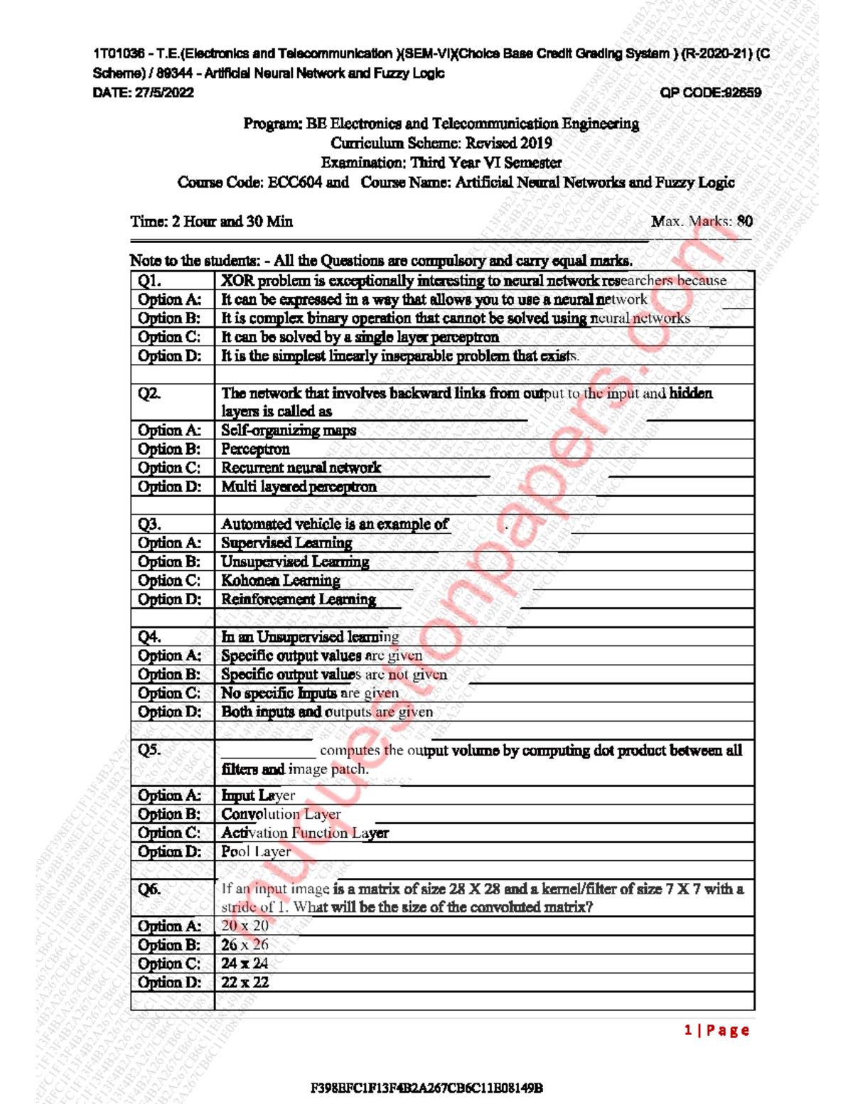Be electronics-and-telecommunication semester-6 2022 may - Studocu