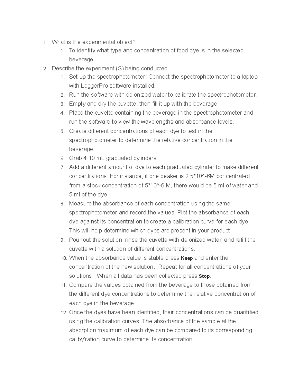 FD DAY 1 Plan - FD DAY 1 Plan - 1. What is the experimental object? 1 ...