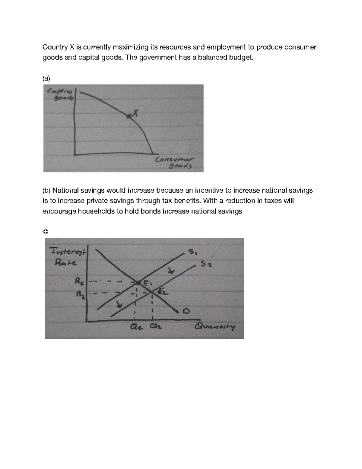 5.07 Public Policy and Economic Growth - Country X is currently ...