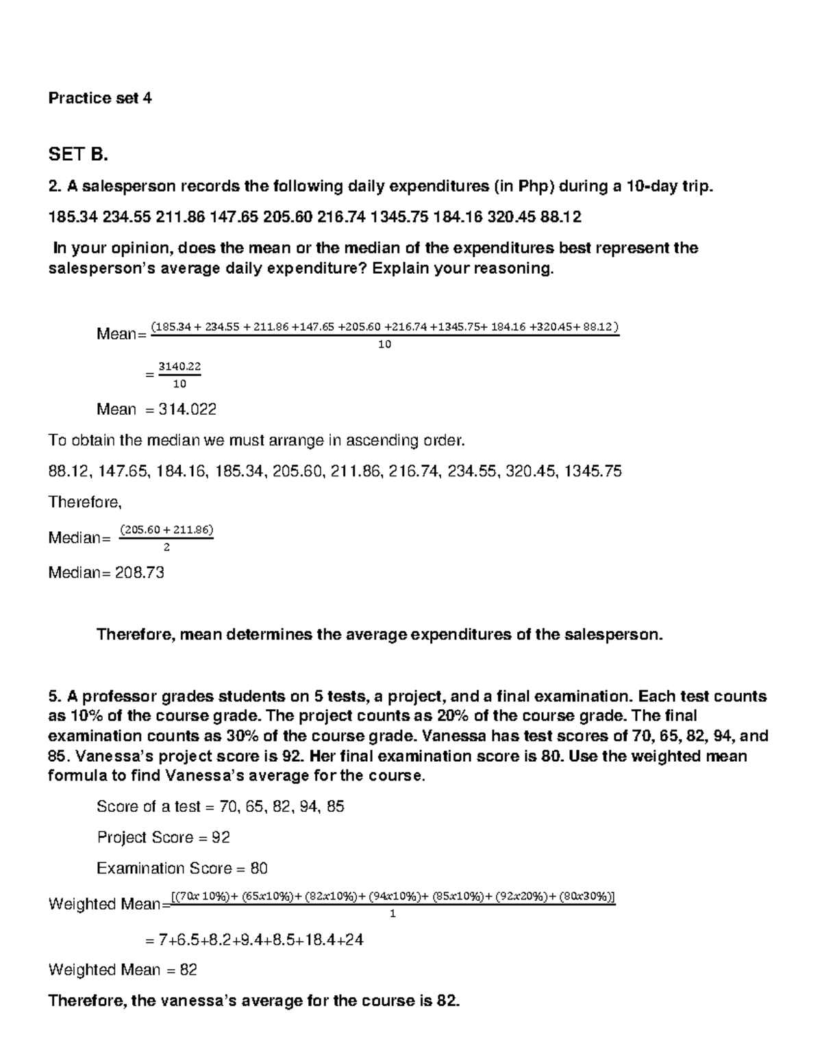 GE4- Uloa Let's Analyze - Aila Jane Crisostomo Ge4 (7874) Practice set ...