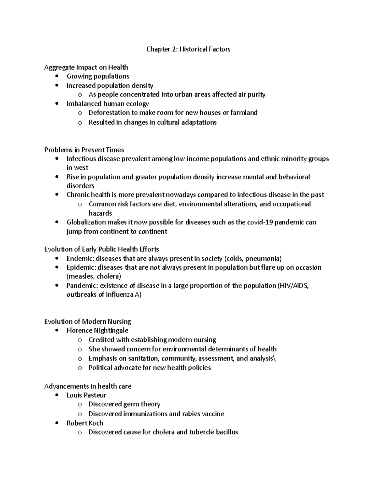Chapter 2 Historical Concepts - Chapter 2: Historical Factors Aggregate ...