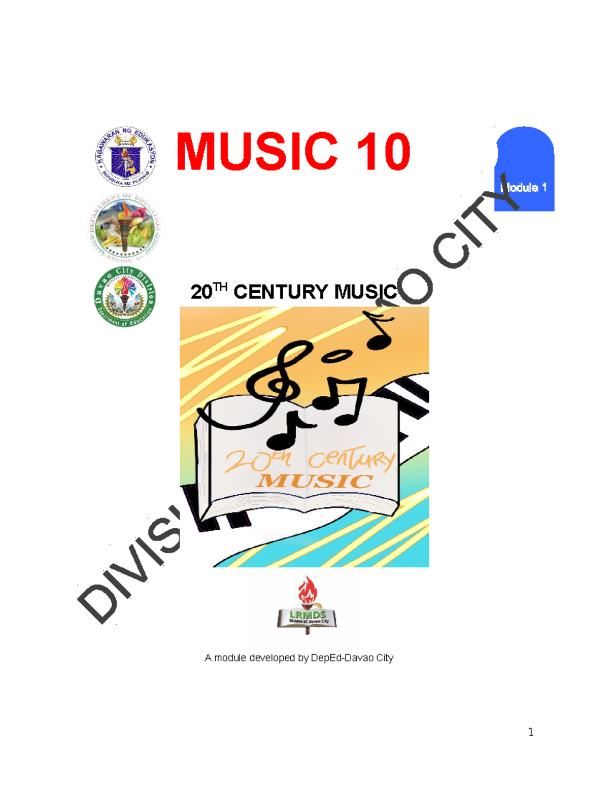 Music 10 Module 3 - I don't know what to say and also need ko lang ng ...