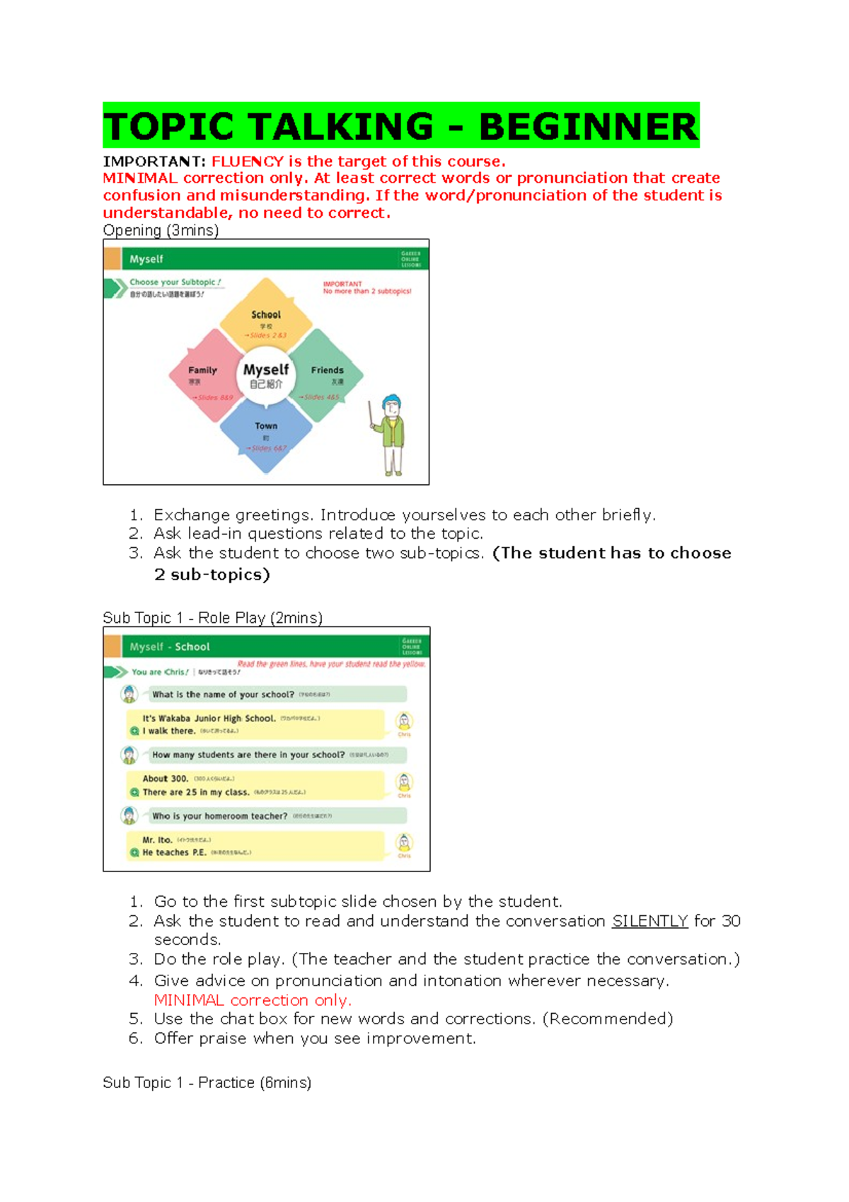13. Topic Talking - English Learning - TOPIC TALKING - BEGINNER ...