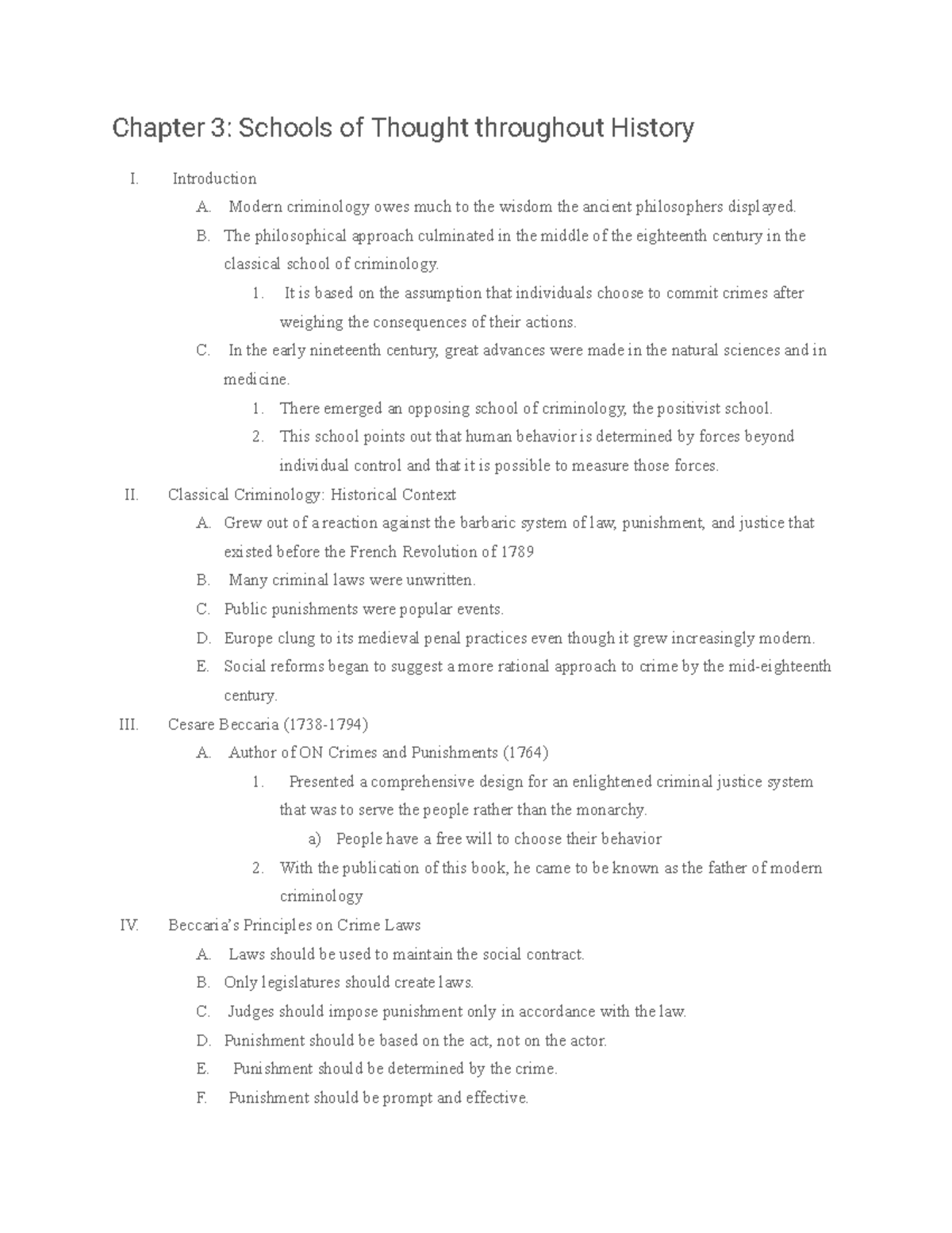 Chapter 3 Schools of Thought throughout History - Chapter 3: Schools of ...