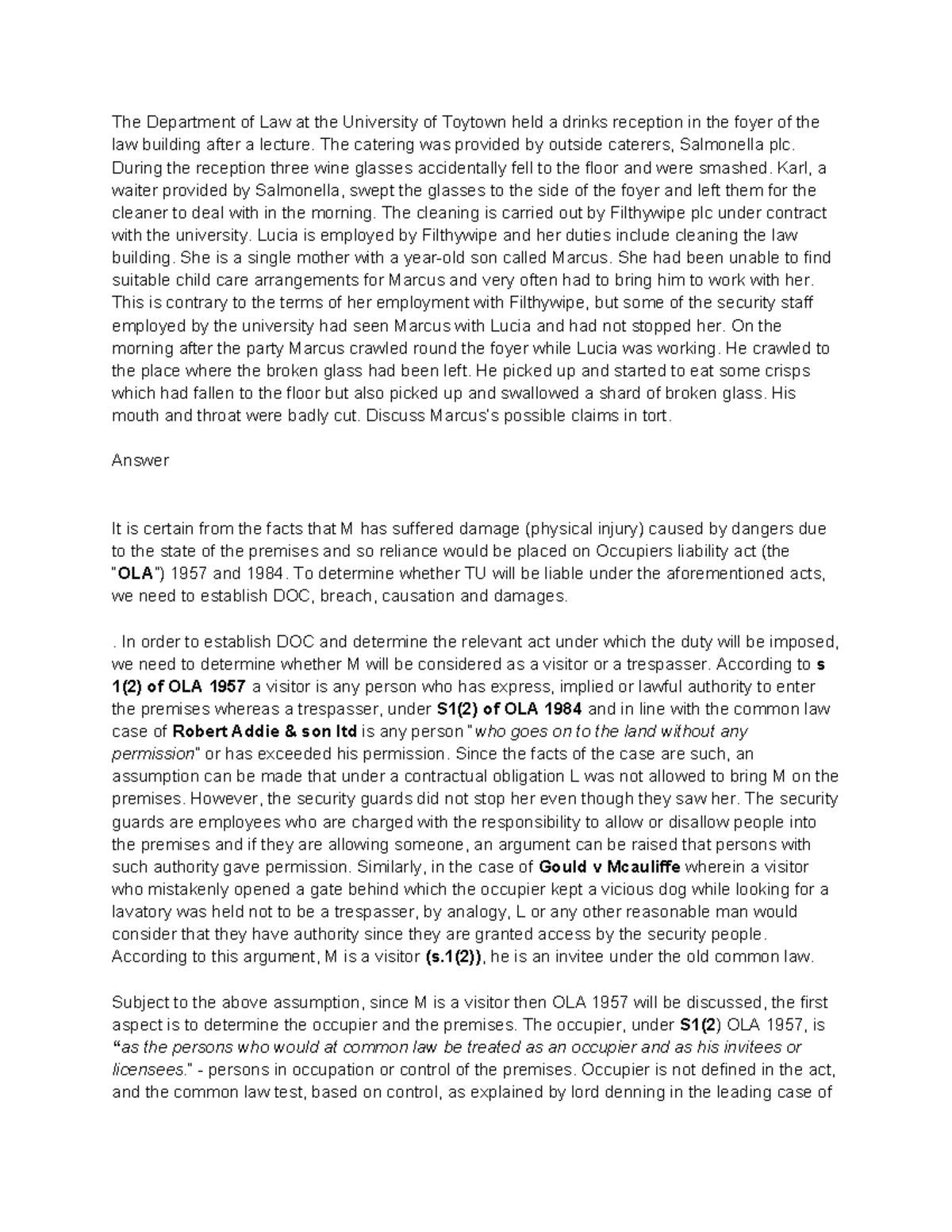 OLA final draft - Summary European Union Law - The Department of Law at the University of ...