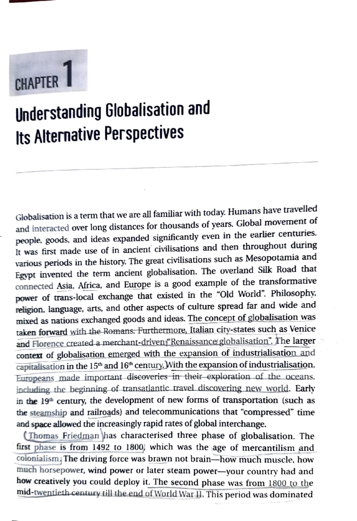 Understanding Globalization and its alternative perspectives - CHAPTER ...