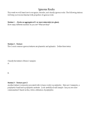 GEO 102 - Chapter 3 - Intrusive Igneous Rocks - Chapter 3 Intrusive ...