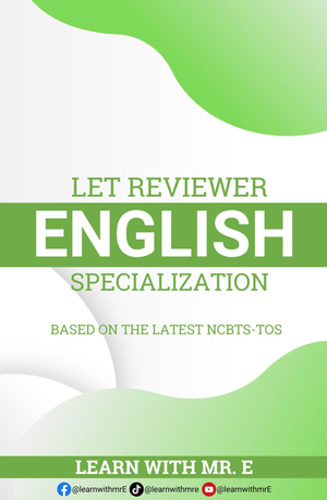 LET Reviewer - Gen Ed English Philippine Literature - LET REVIEWER ...