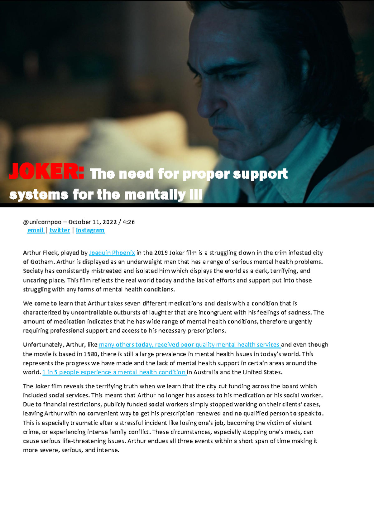 Joker Blogs - JOKER: The need for proper support systems for the ...