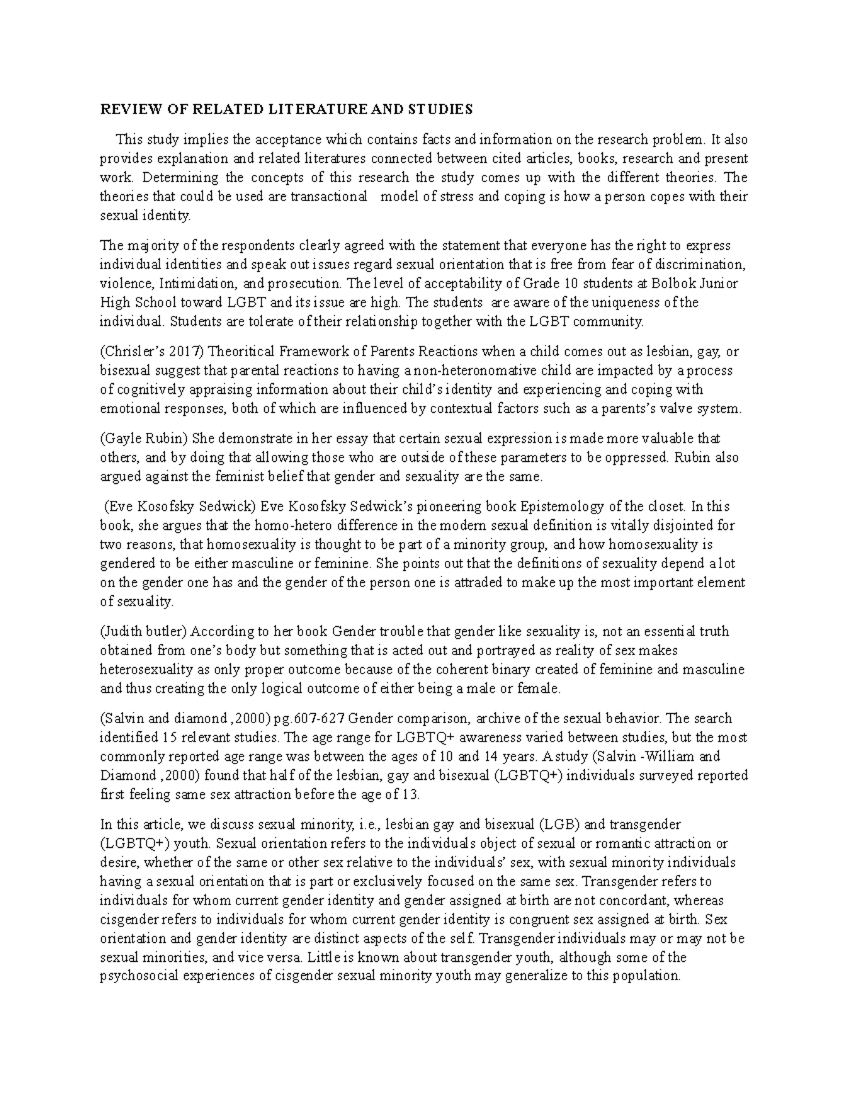 Review OF Related Literature AND Studies - REVIEW OF RELATED LITERATURE ...