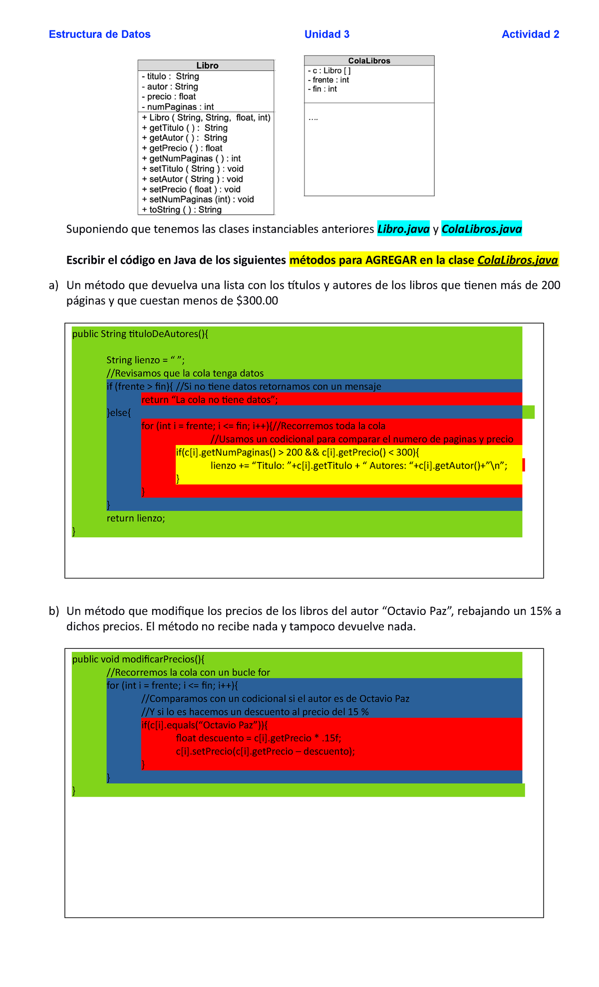 ED U 3 Actividad 2 ad21 - Estructuras de datos y algoritmos ...