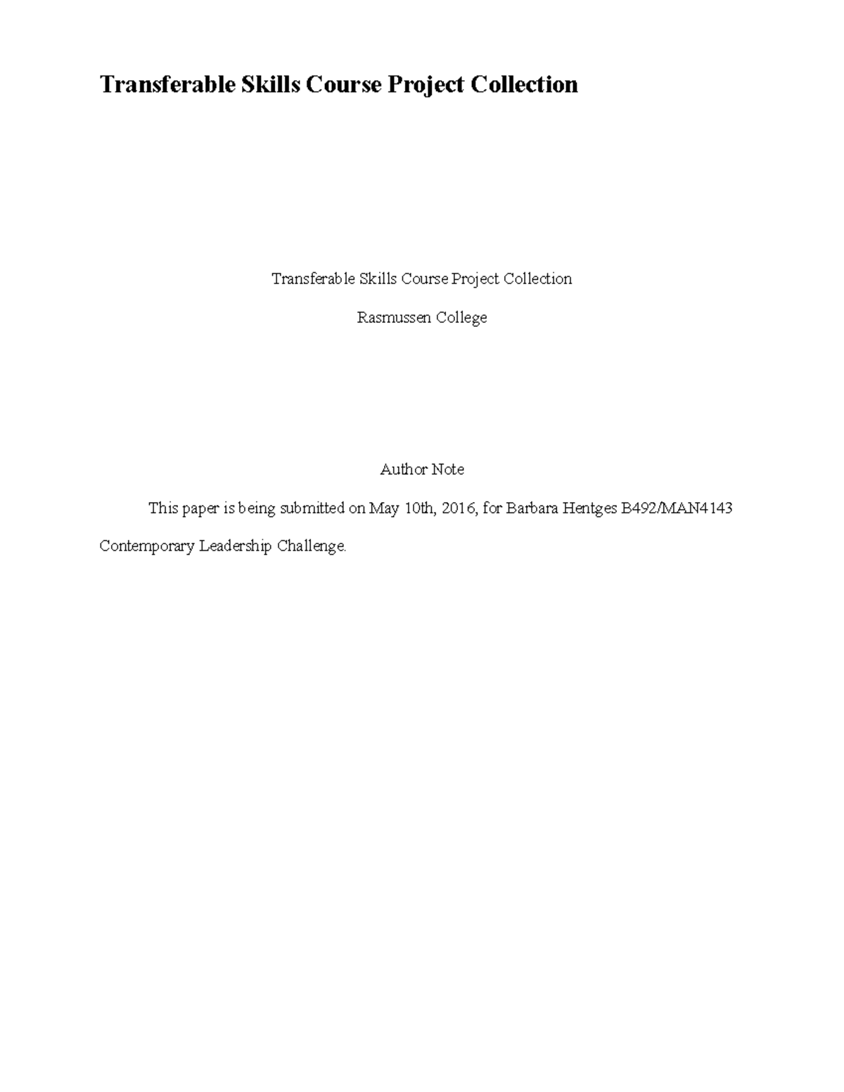 Week 6 Course project final - Transferable Skills Course Project ...