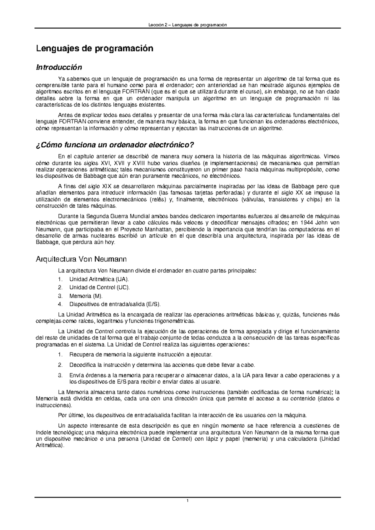 Lenguajes Progracacion 1 - Lenguajes de programación Introducción Ya ...