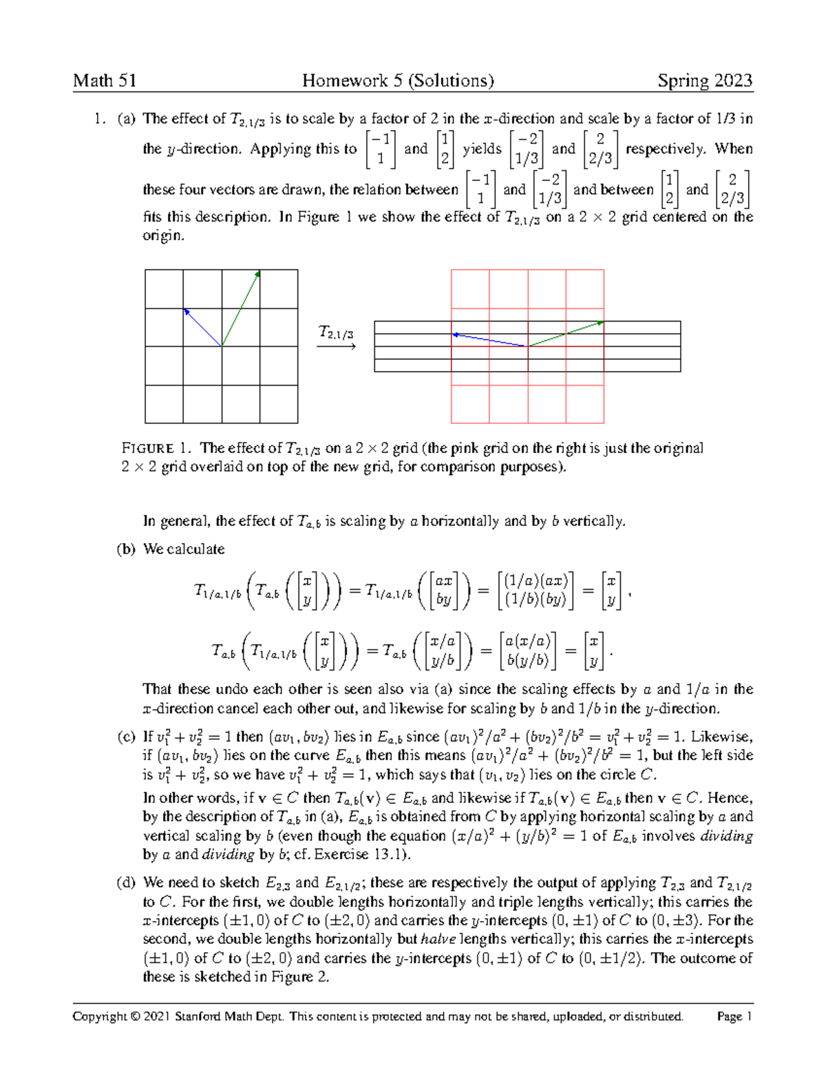 Hw5sol - Homework 5 Solutions - Math 51 Homework 5 (Solutions) Spring ...
