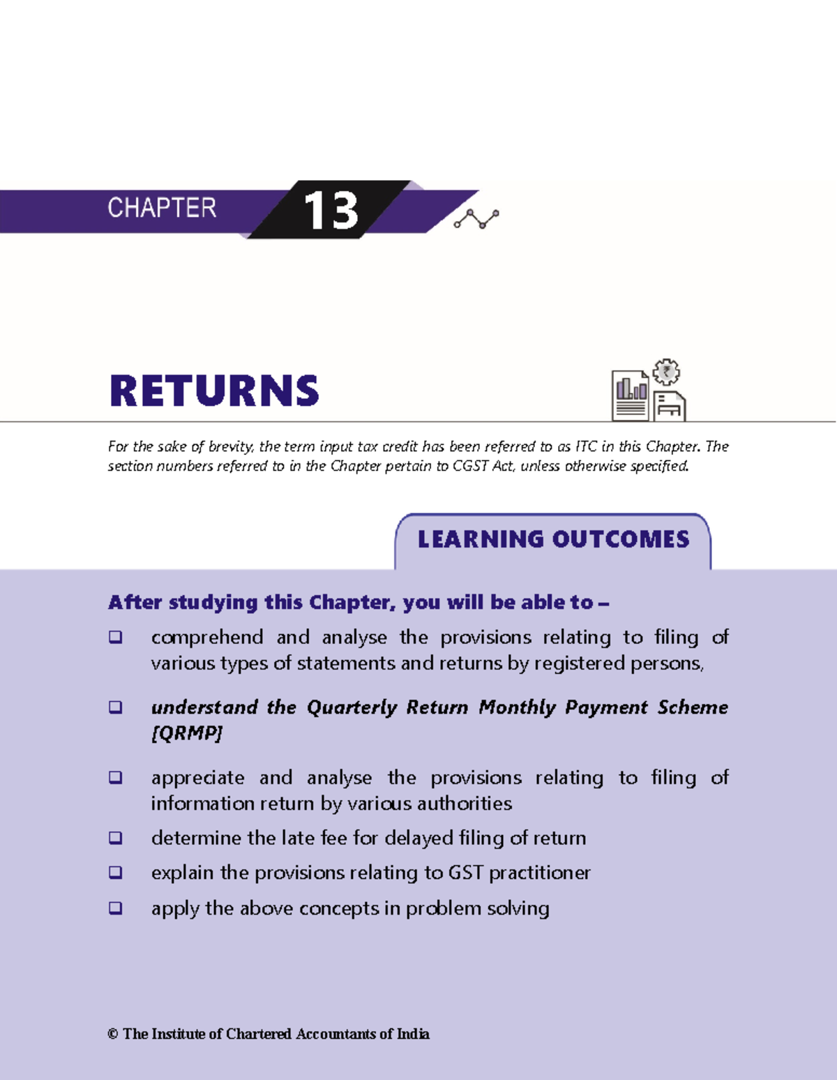 67773 bos54359-cp13 - goods and service tax - 13 RETURNS For the sake ...