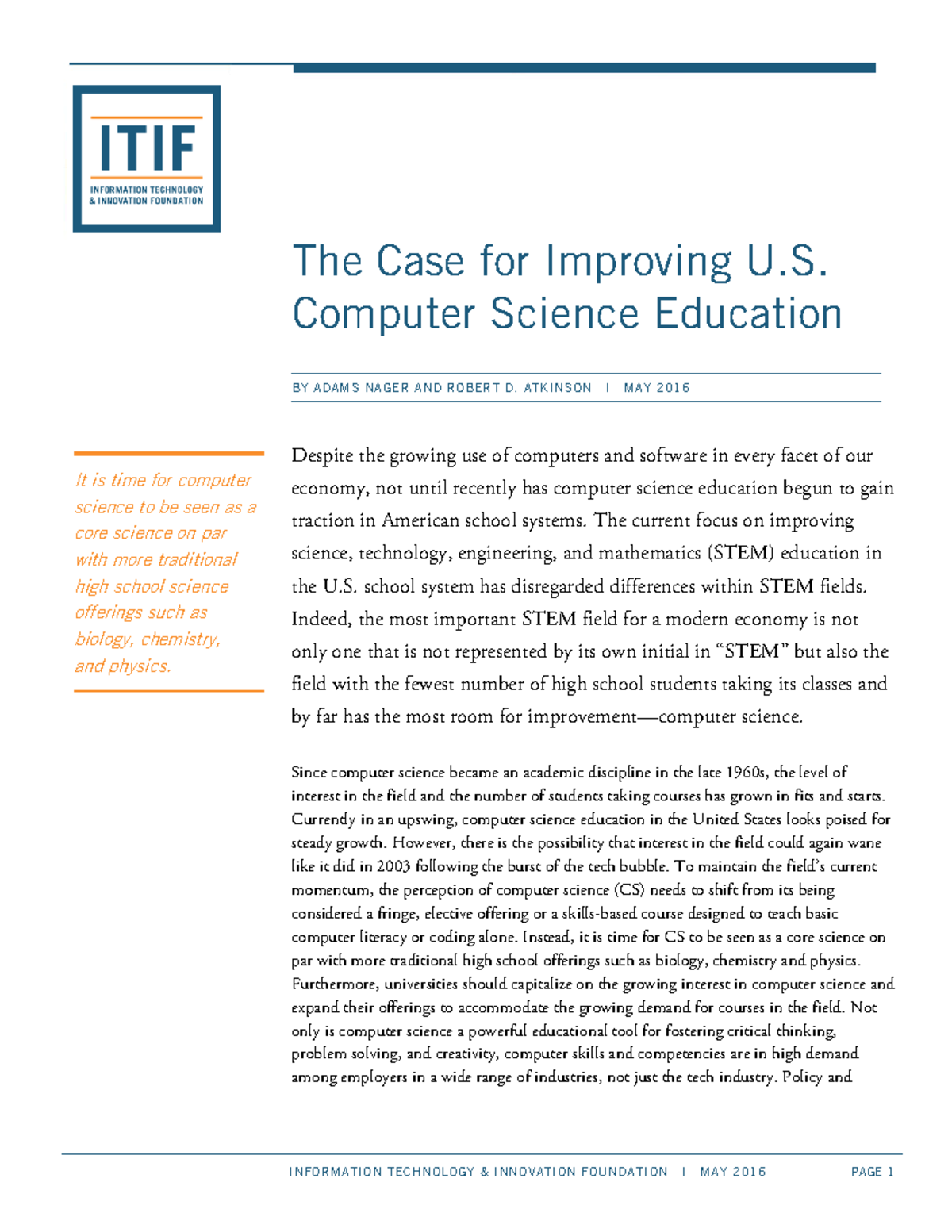 How Can Computer Science Foundations Be Beneficial The Case For Improving U Computer Science