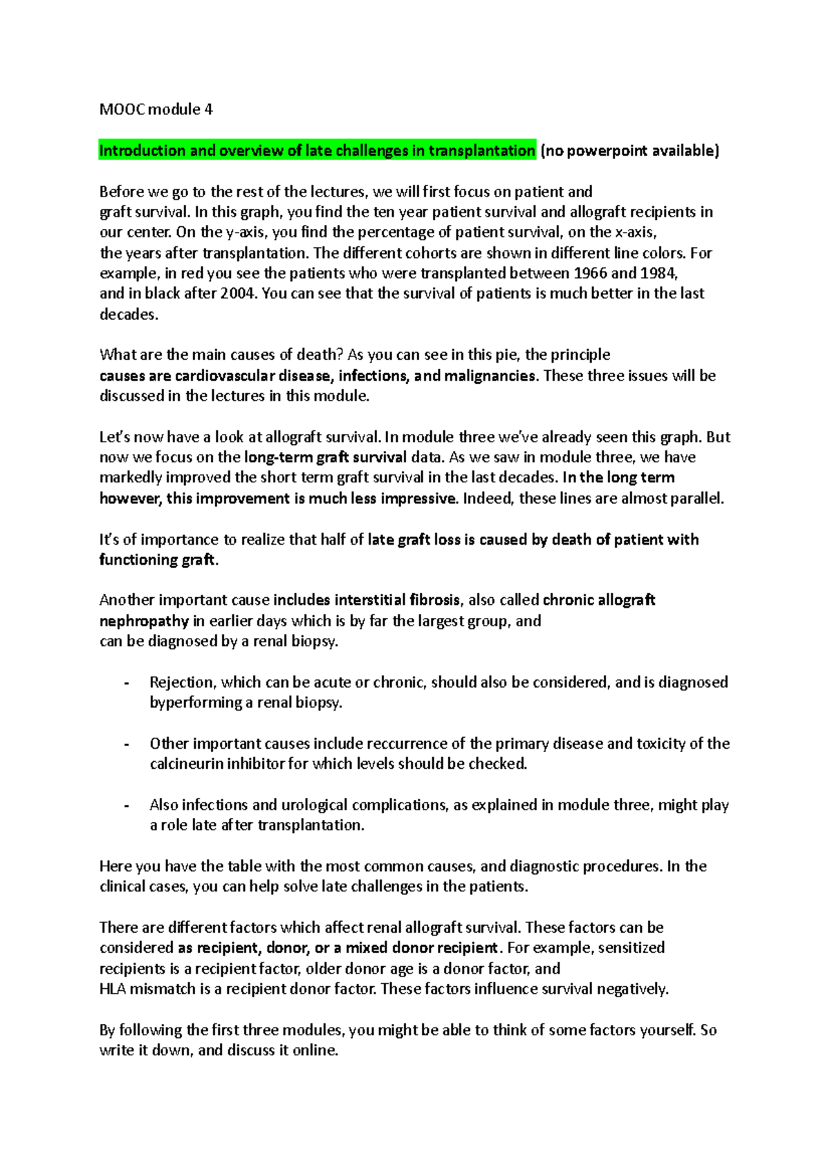 4.0 MOOC module 4 - MOOC module 4 Introduction and overview of late challenges in ...