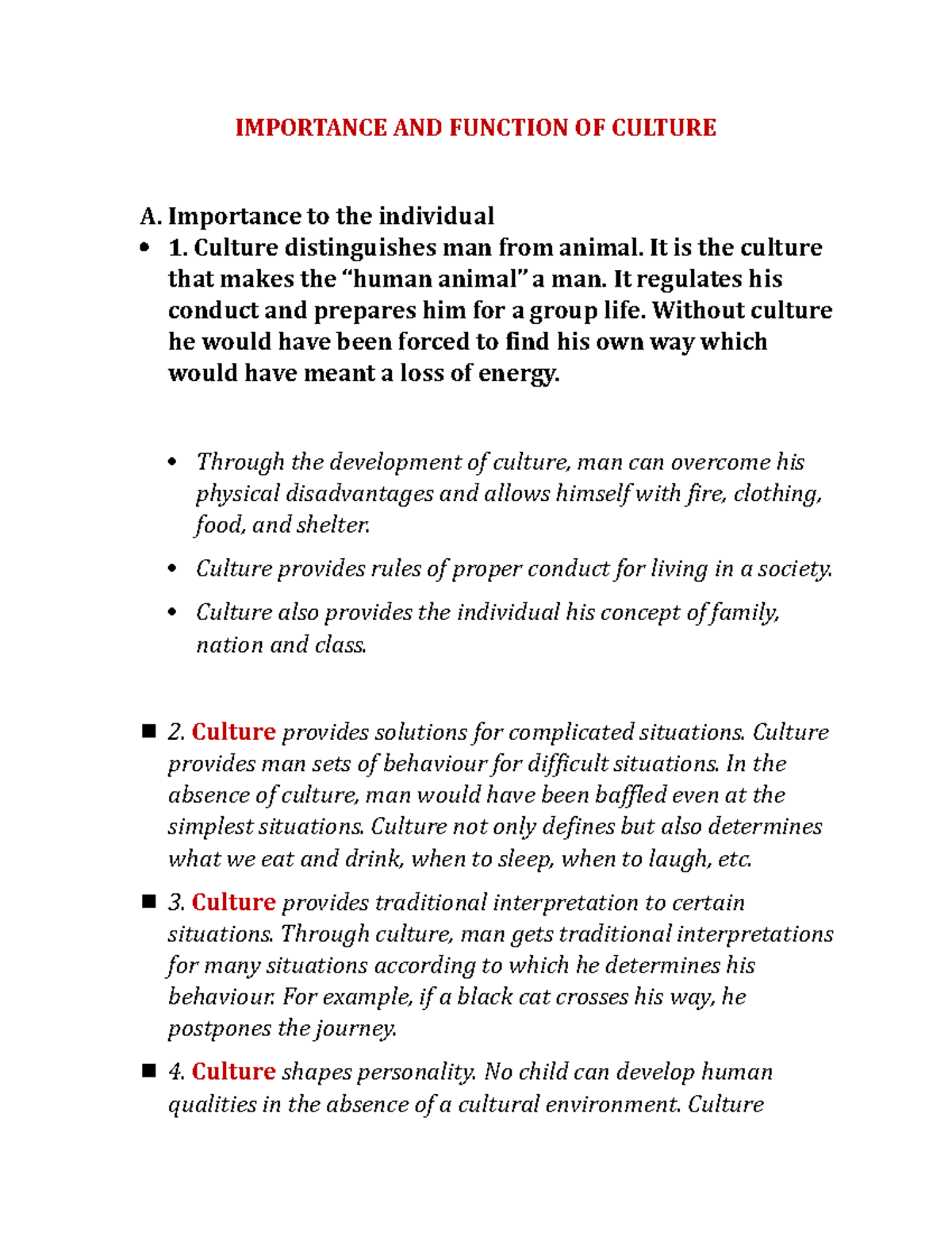 Importance-AND- Function-OF- Culture' Contem - IMPORTANCE AND FUNCTION ...