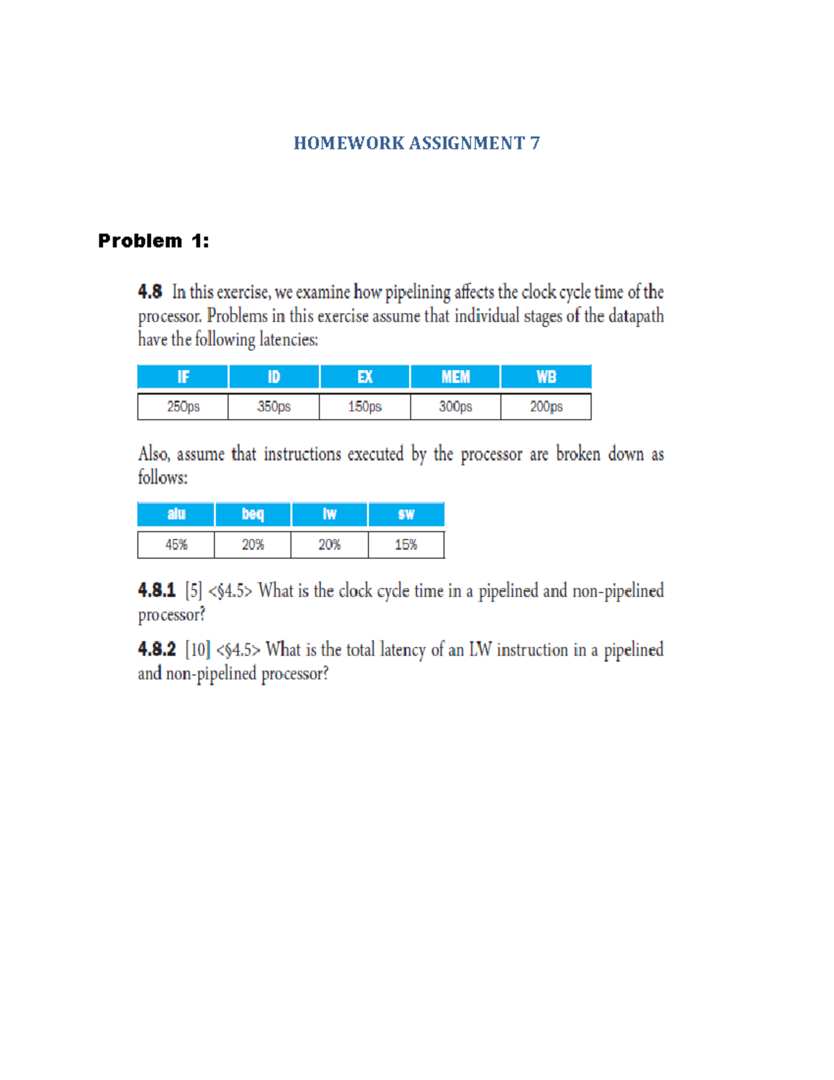 Homework Assignment 7 Exercises Helpful for city college New York - HOMEWORK ASSIGNMENT 7 ...