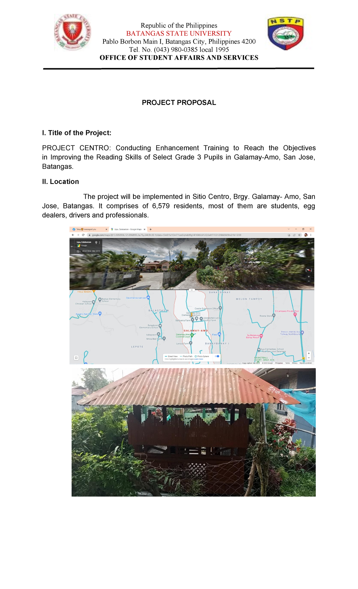 Centro - It is a reading enhancement project in the community ...