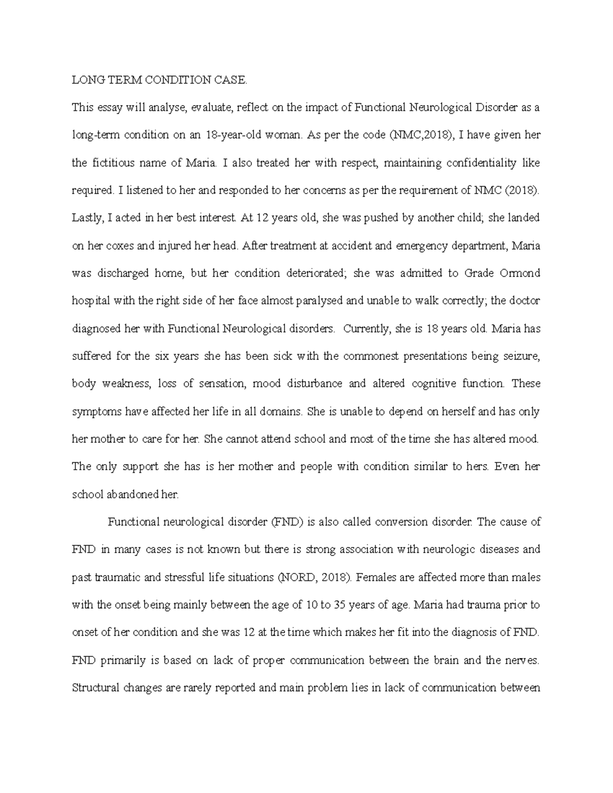 LONG TERM Condition CASE for uncommon medical condition - LONG TERM ...