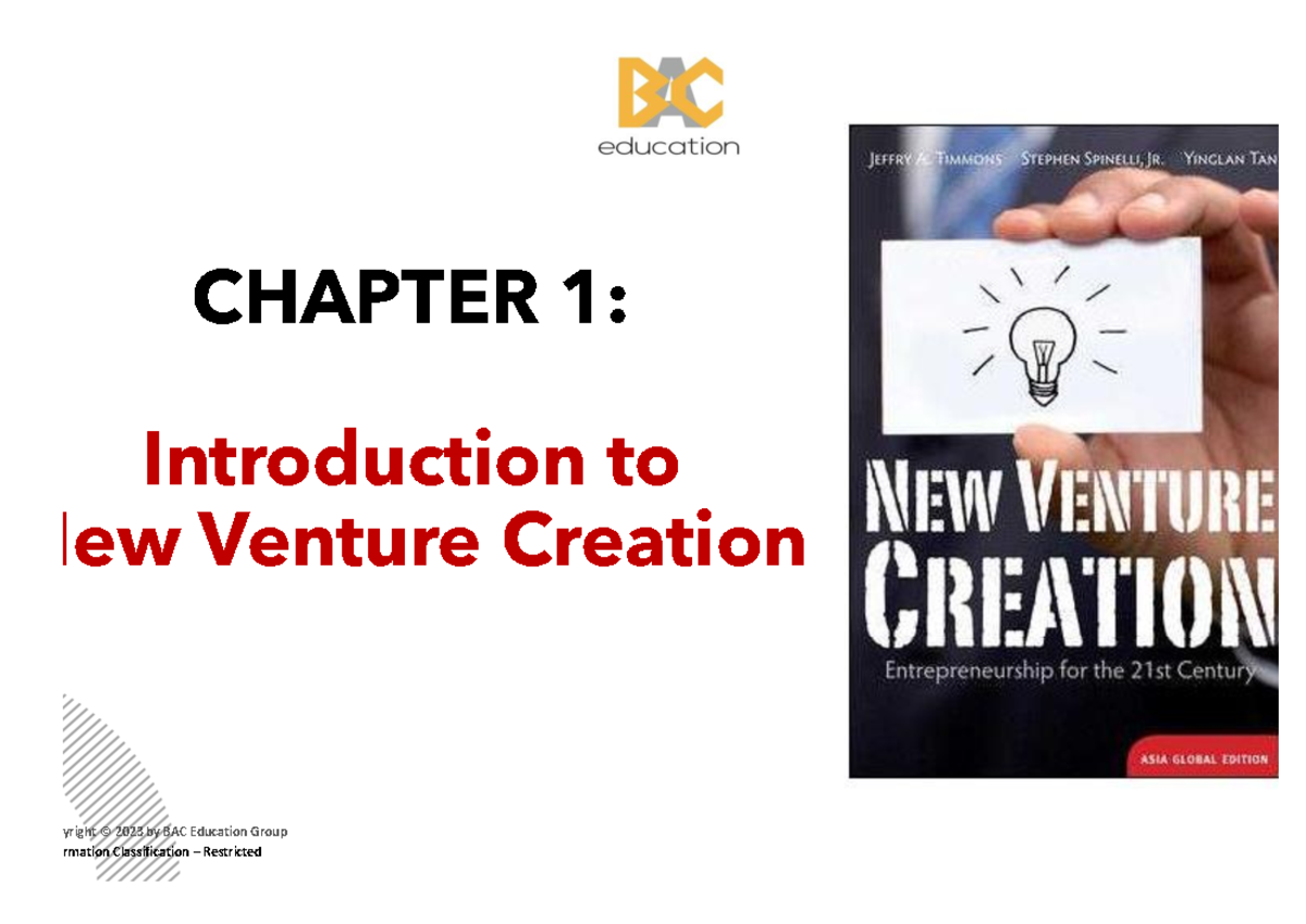 Microcredential in New Venture Creation - JAN 2024 (UKTL UOL) (B ...