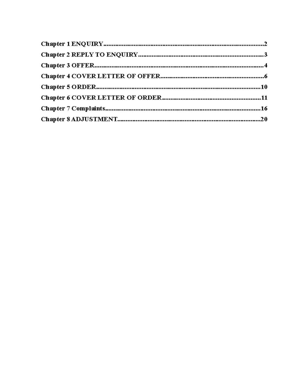 Sample letter for business correspondence - Chapter 1 - Studocu