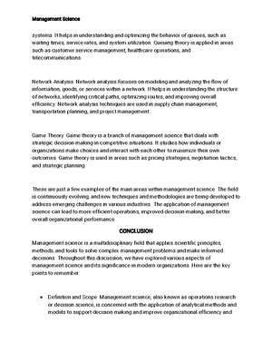 Management Science-12 - Management Science Project Management: By using ...