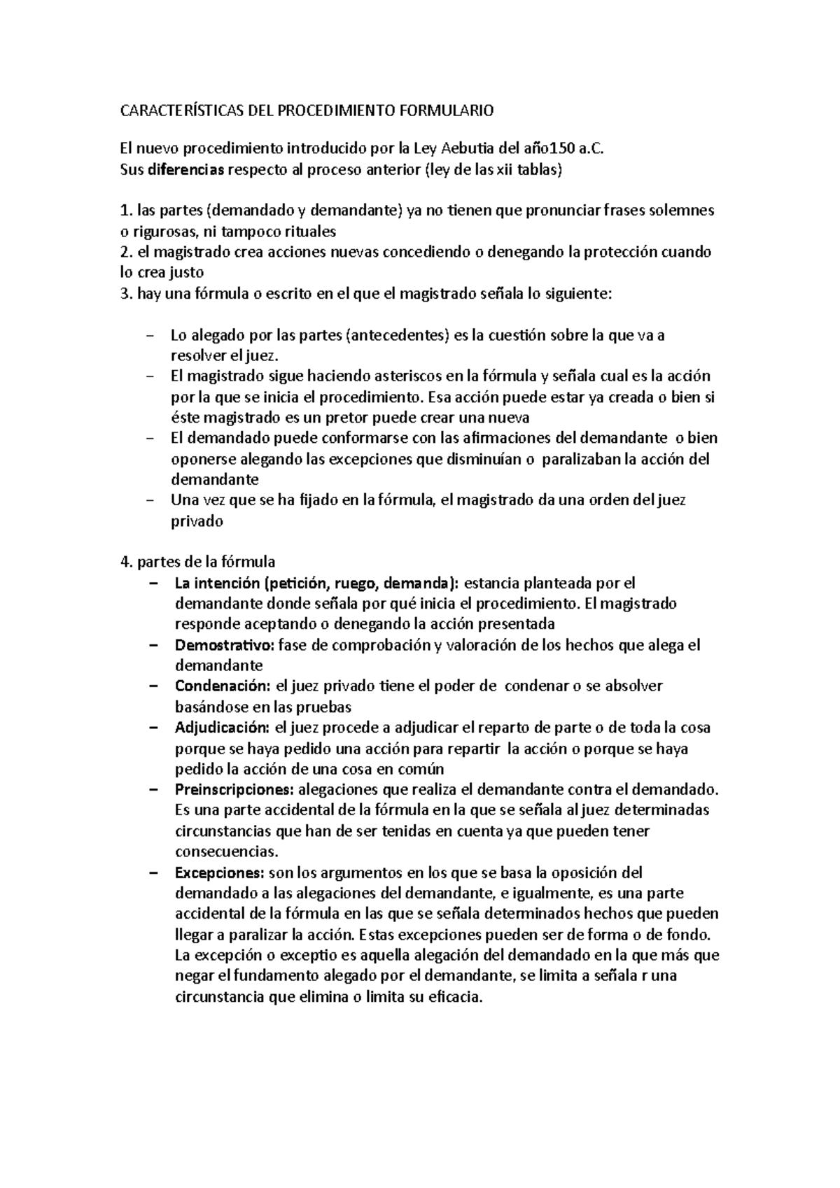 Características DEL Procedimiento Formulario - CARACTERÍSTICAS DEL ...